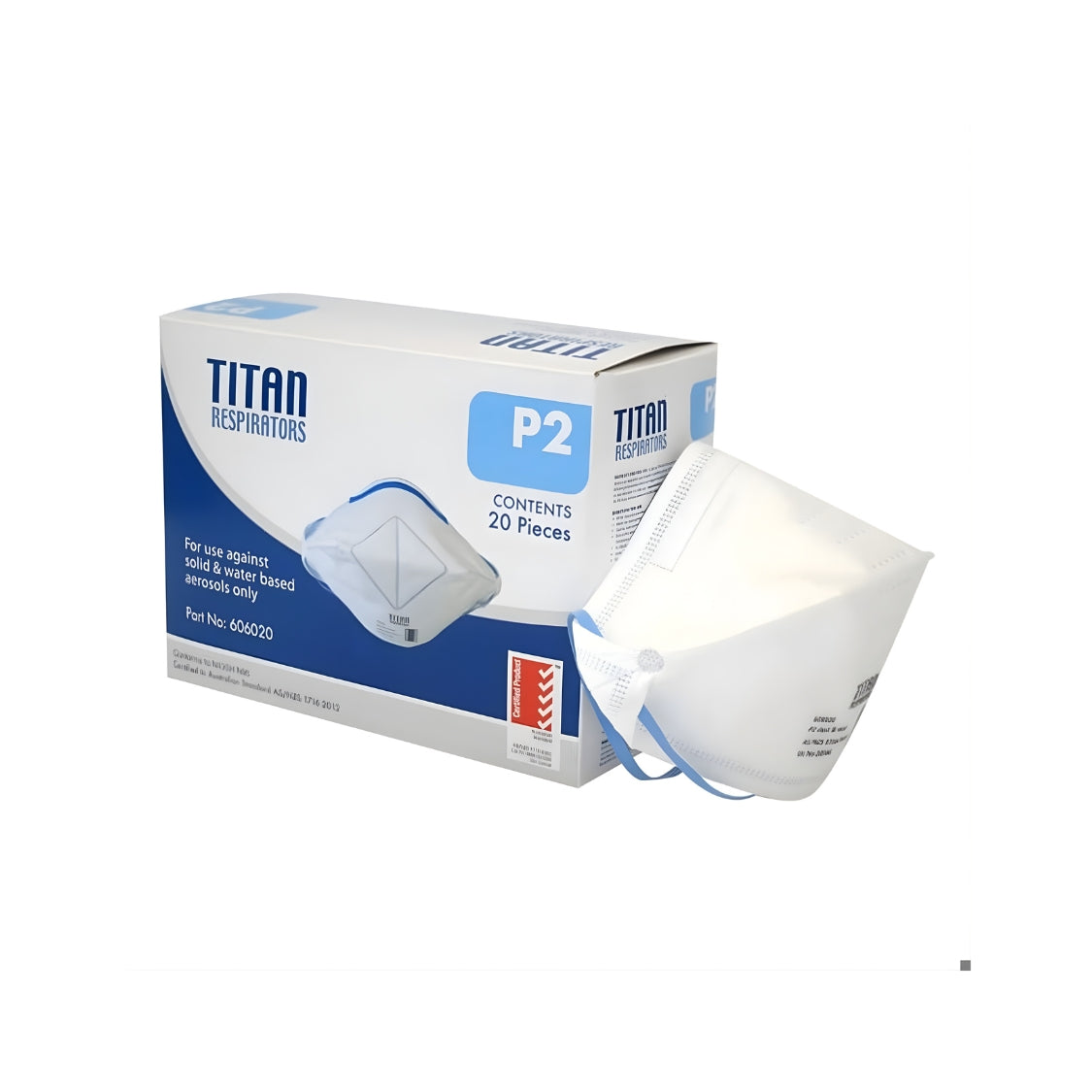 Buy TITAN P2 Disposable Respirator (20 pcs) | IV Solution Store